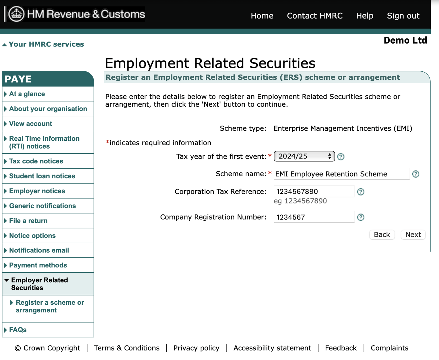 How do I register an EMI Scheme with HMRC?
