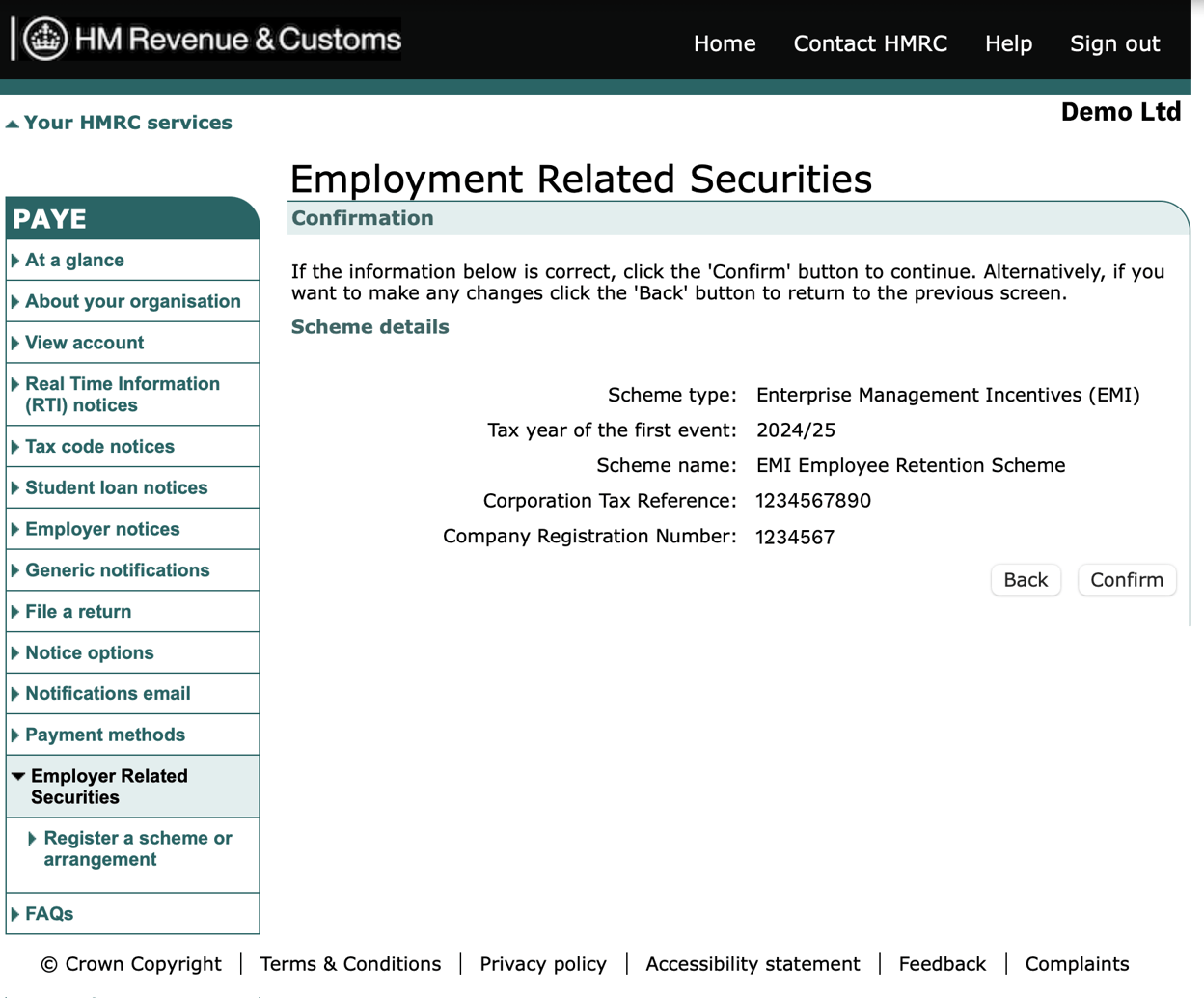 How do I register an EMI Scheme with HMRC?
