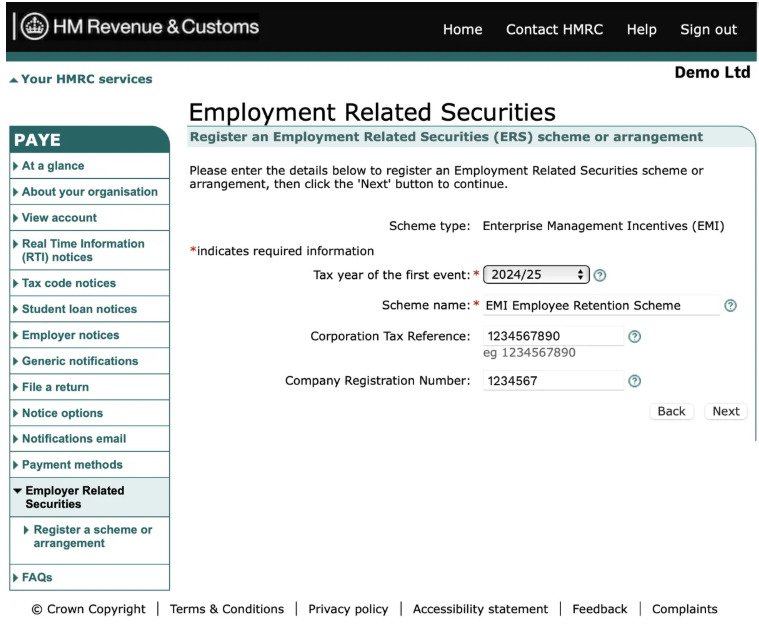 Submitting Your EMI Initial Notification